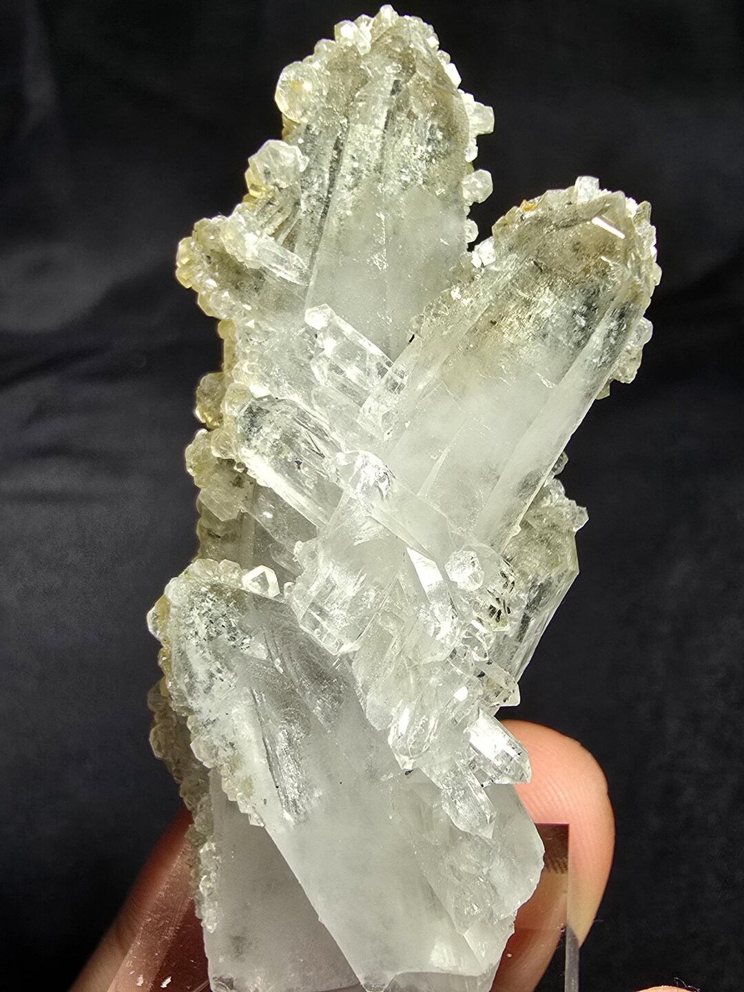 Rare Apophyllite on Quartz Cluster - From Hubei - Etsy