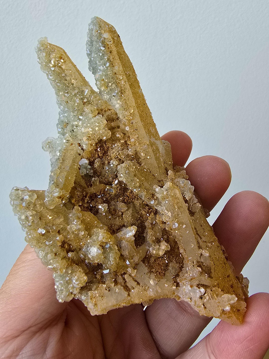 Rare Apophyllite on Quartz Cluster W/hubeite - From Hubei - Etsy
