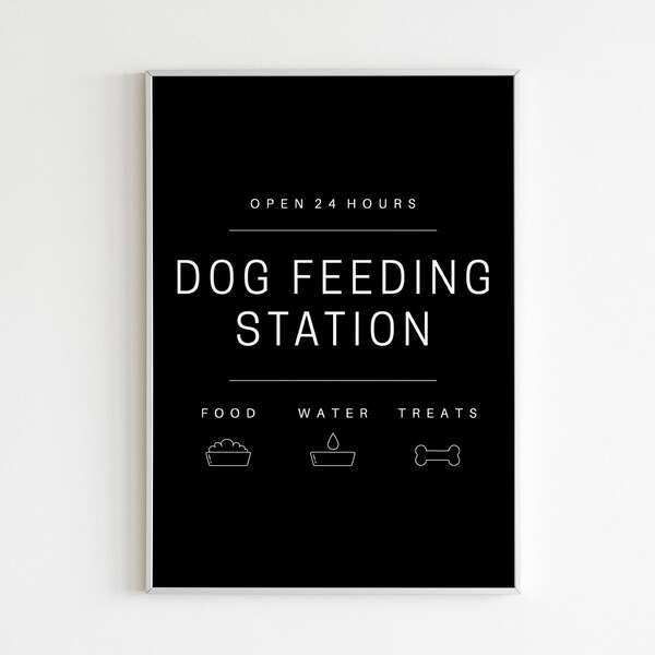 Personalized Dog Feeding Sign - Etsy