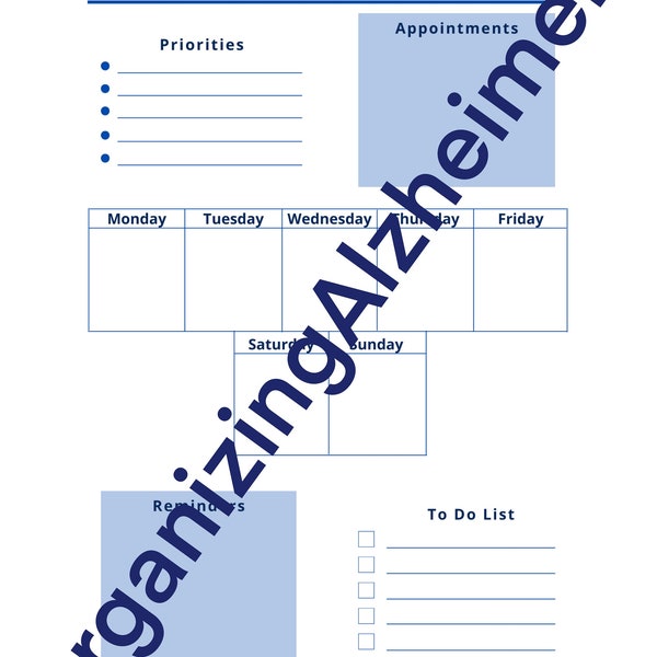 Dementia Planner - Etsy