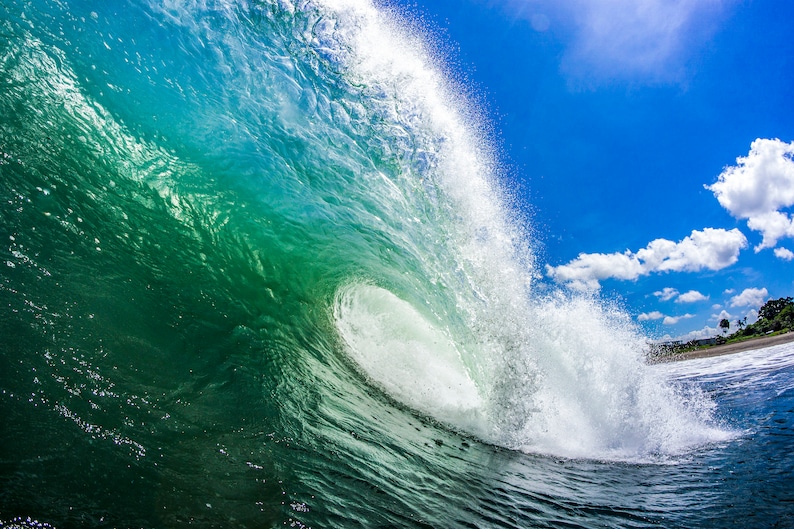 High-resolution Perfect Wave Digital Download - Ocean Photography Wall ...