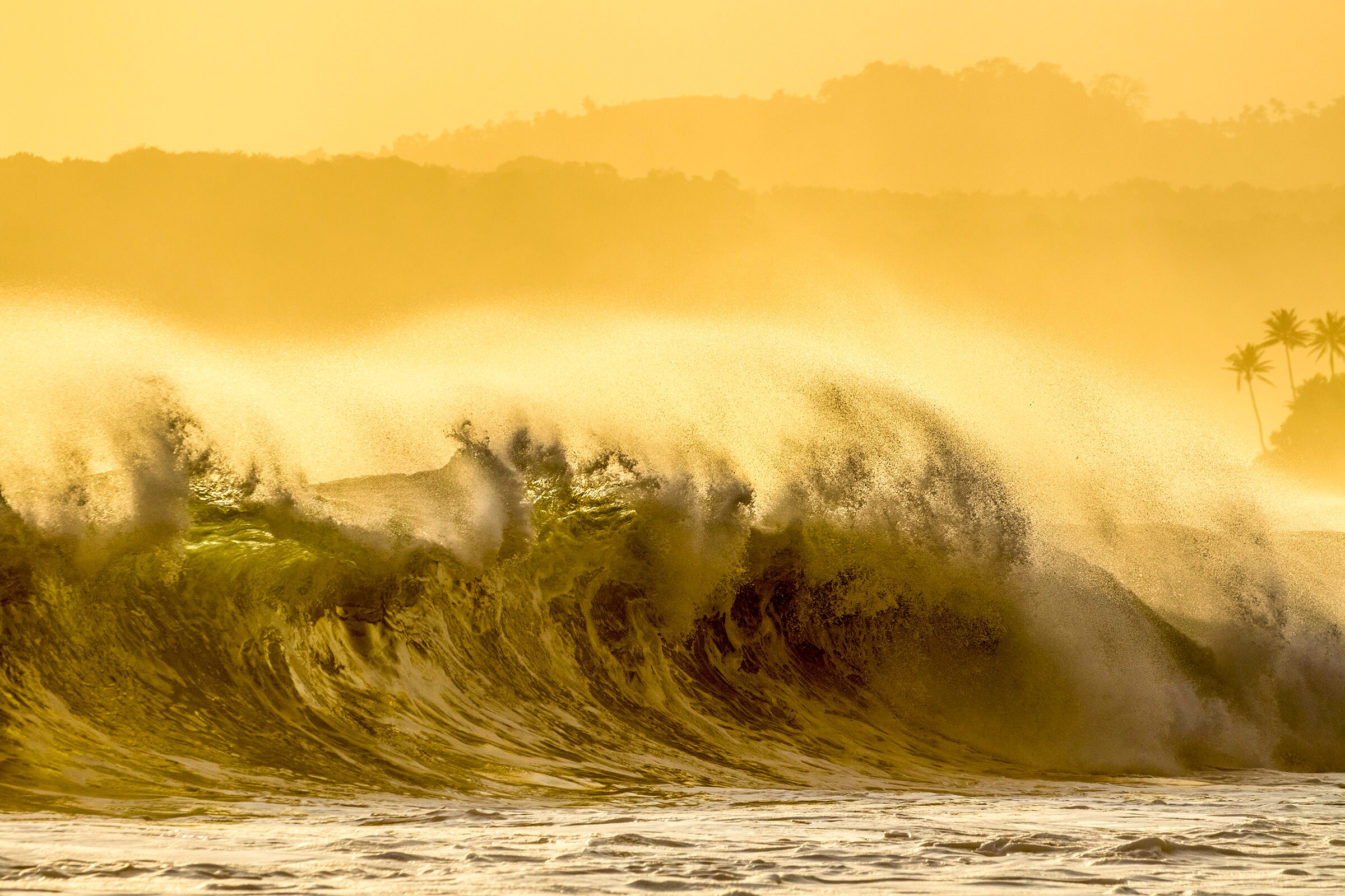 Golden Wave - Golden Hour - Digital Download - Photo Wall Art - Ocean ...