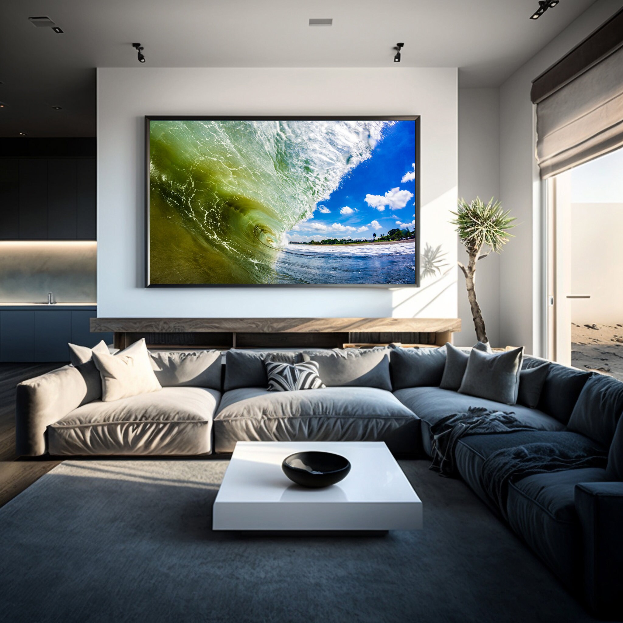 Wave Digital Download - High Resolution Printable Wall Art - Ocean Raw ...