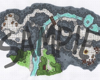 Lost Mine of Phandelver Goblin Arrows, Map, Cragmaw Hideout Battle Map ...