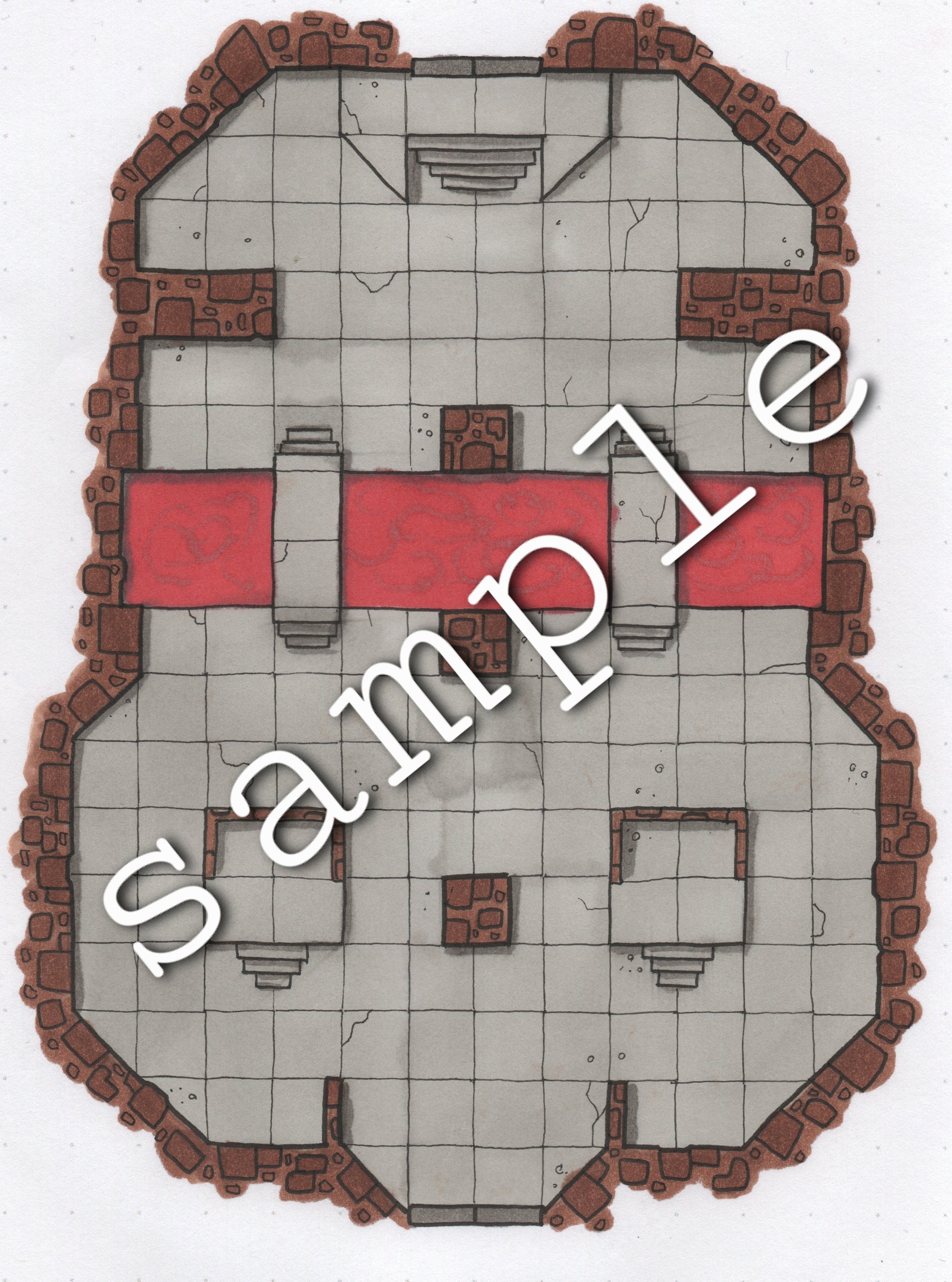 Battle Map Pack 1.0: Includes 5 Hand-drawn Maps - Etsy