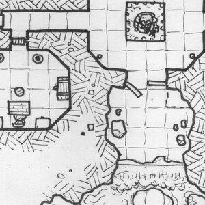 Hand-drawn Dungeon: Abandoned Dwarven City Entrance - Etsy