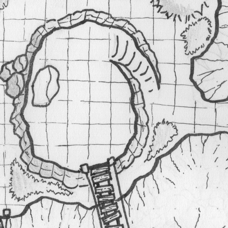 Hand-drawn Battle Map: Aarakocra Nesting Grounds - Etsy