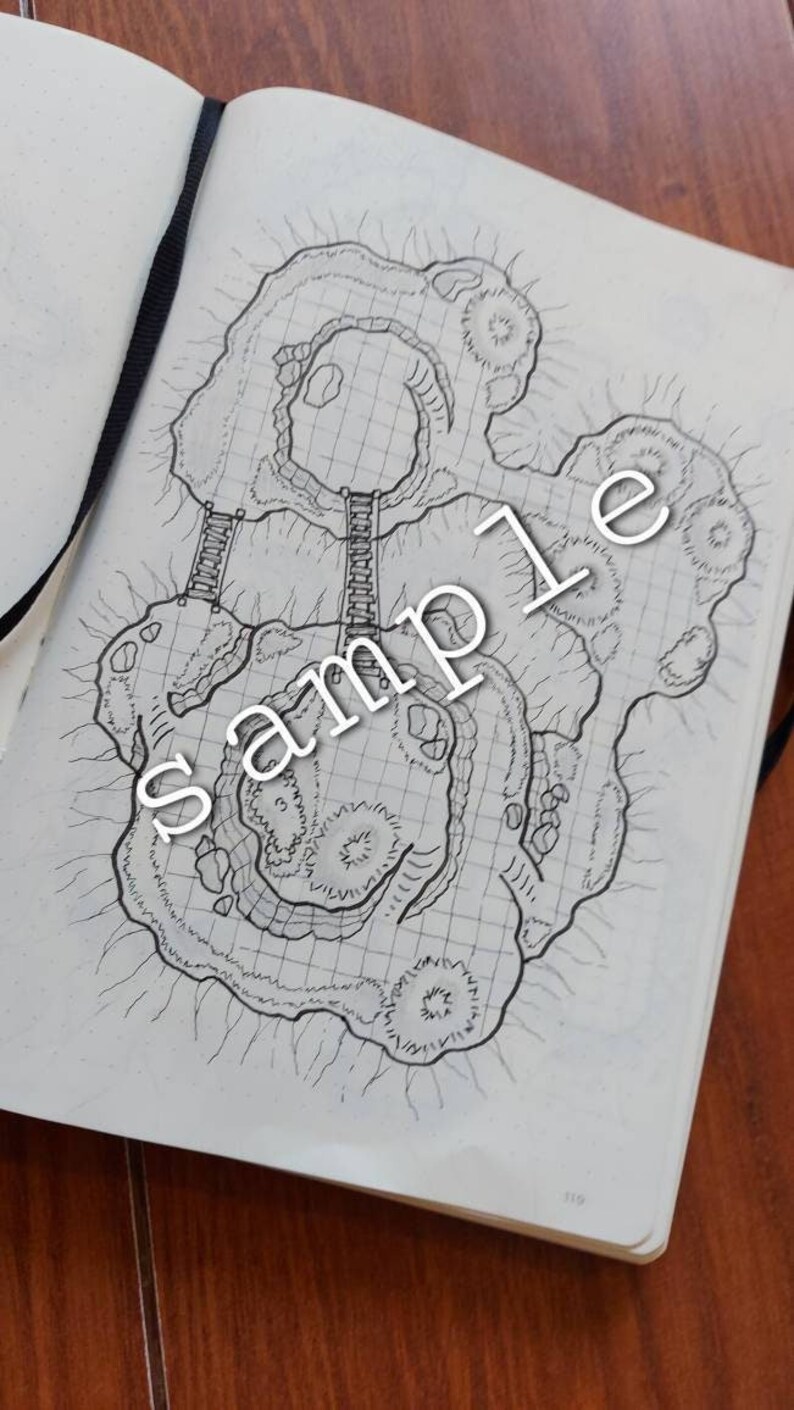 Hand-drawn Battle Map: Aarakocra Nesting Grounds - Etsy