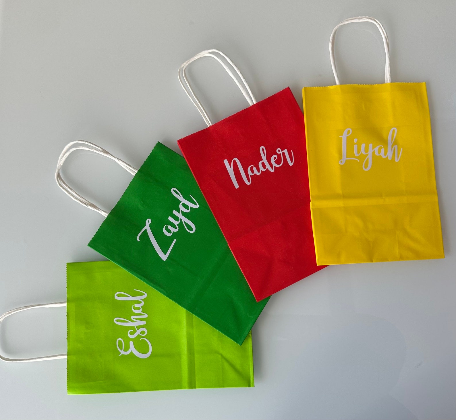 Custom Name Decals for Gift Bags, Goodie Bags, and Gift Boxes, Personal ...