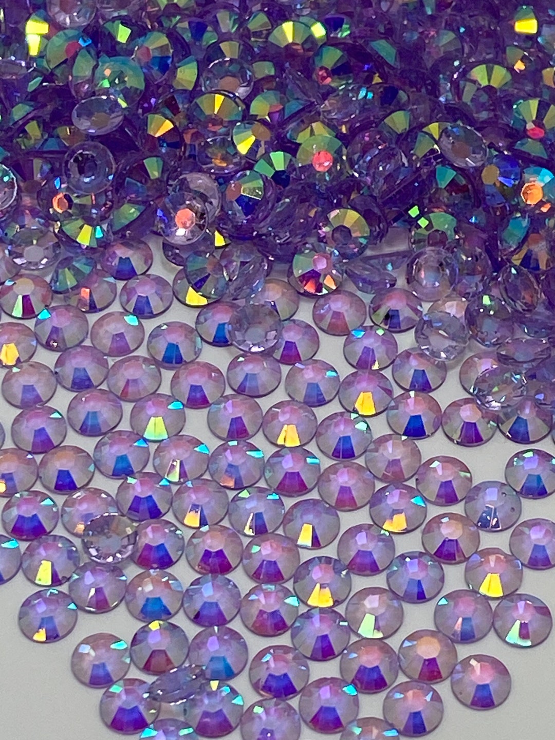 Clear Light Amethyst AB "ursula" Non-hotfix, Flat Back Resin ...