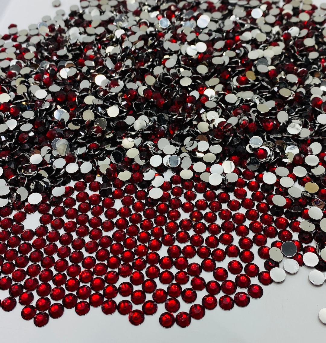 Rhinestones Dark Siam Resin Non-hotfix/flat Back/foil Backing ...