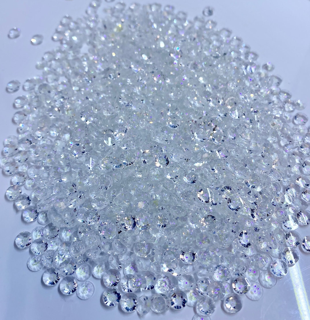 Clear Starry White Non Hotfix/flat Back/resin Rhinestones 3mm 4mm 5mm ...