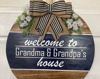 Welcome to Grandparents Sign - Etsy
