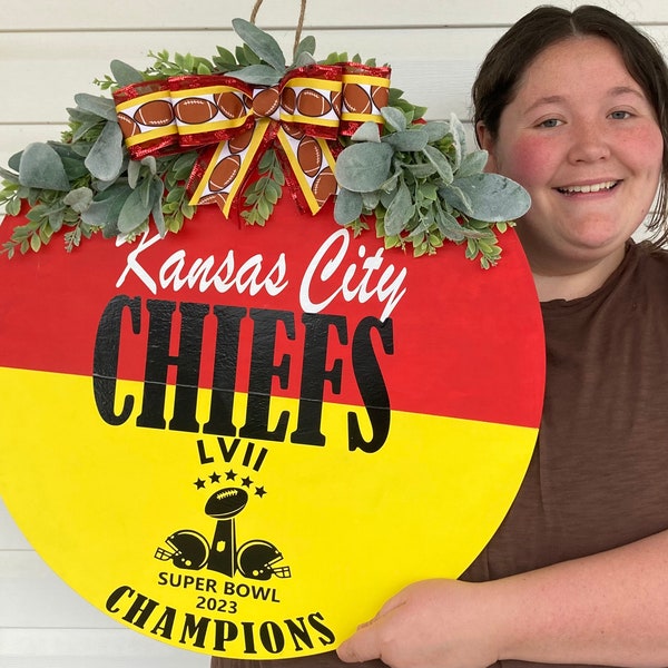 Kansas City Chiefs Door Signs - Etsy