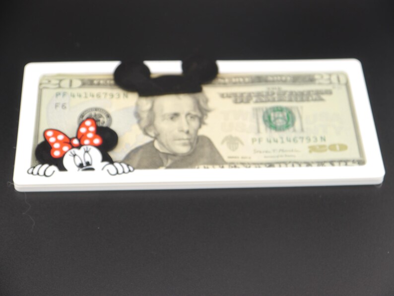 3D Printed Cash Gift Holder – Pikachu, Mickey, Minnie Money Display - Etsy