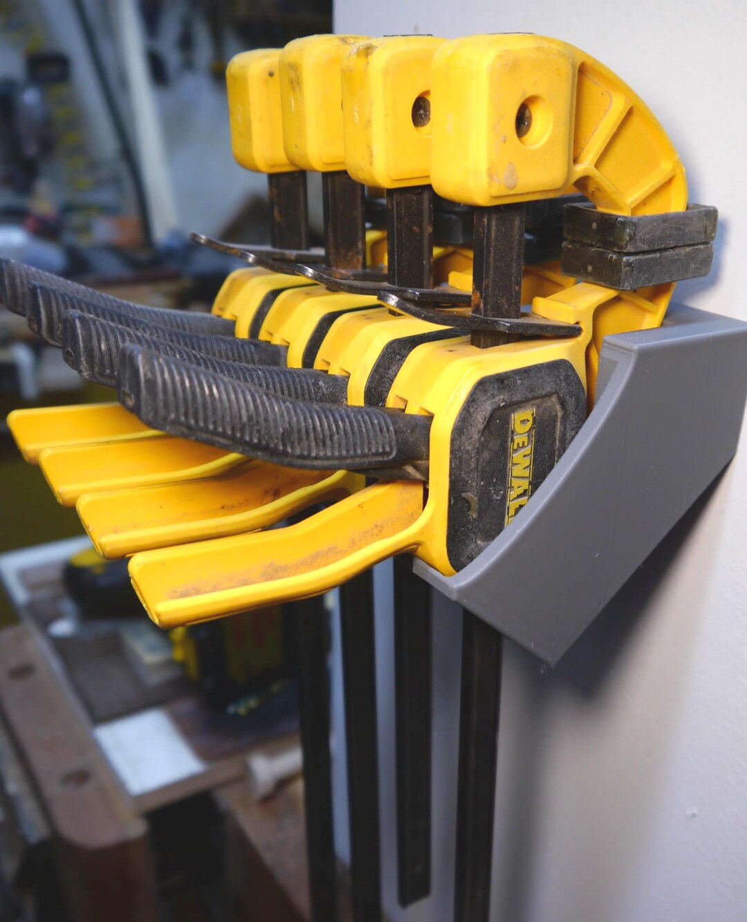 Dewalt Trigger Clamp Rack -MEDIUM | 3d-printed Wall Organizer - Etsy
