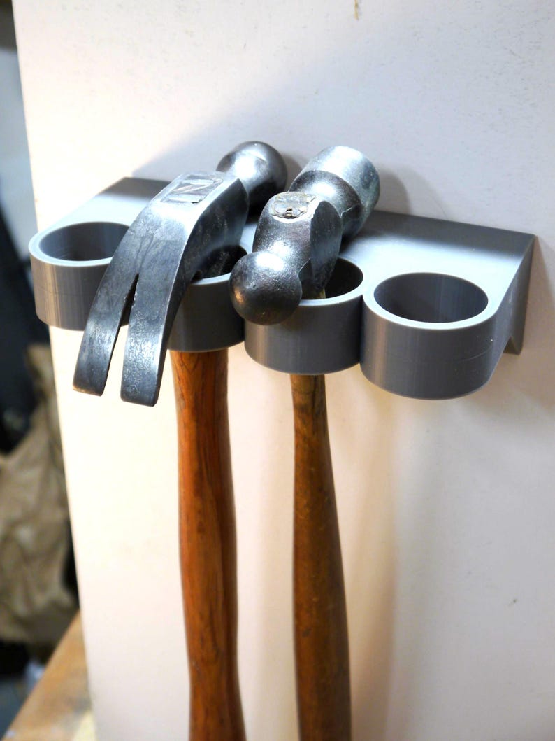 Wall Mounted Hammer Holder – Universal Fit | 3D Printed Tool Organizer ...