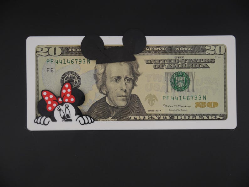 3D Printed Cash Gift Holder – Pikachu, Mickey, Minnie Money Display - Etsy