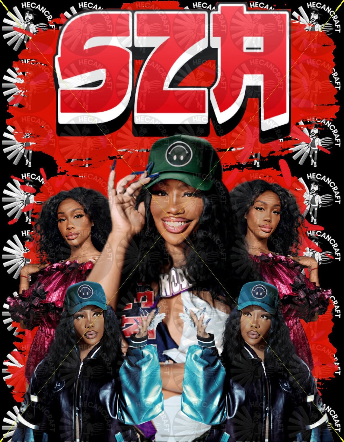Sza PNG Sza 2023sublimation DTF DTG Digital File - Etsy New Zealand