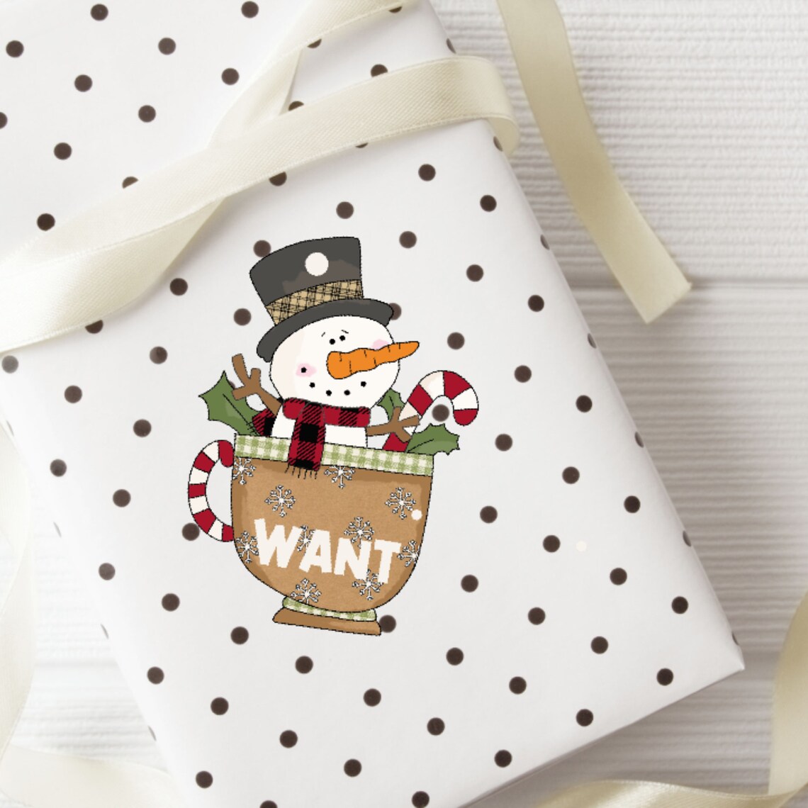 5 Gift Christmas Rule Tags Cozy Christmas Gift Tag Smores - Etsy