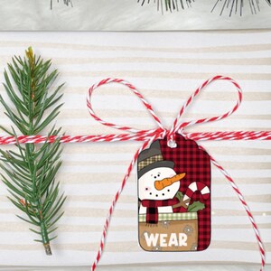 5 Gift Christmas Rule Tags Cozy Christmas Gift Tag Smores - Etsy