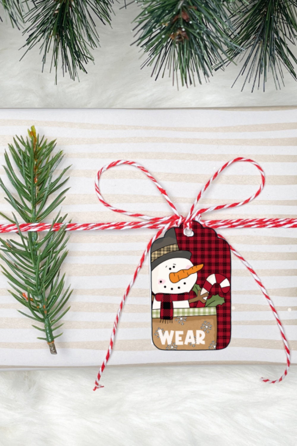 5 Gift Christmas Rule Tags Cozy Christmas Gift Tag Smores - Etsy