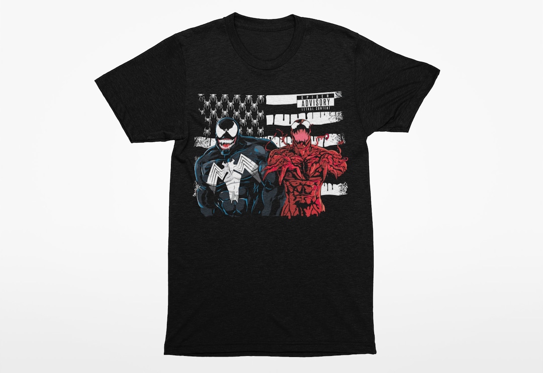 Venom and Carnage Outcast T-shirt - Dynamic Marvel Antiheroes Tee ...
