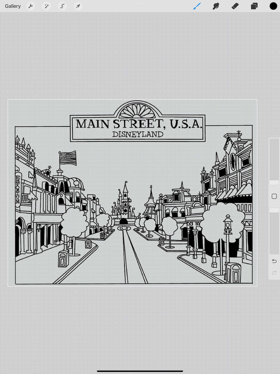 Main St U.S.A., Disneyland Digital Download for DIY - Etsy