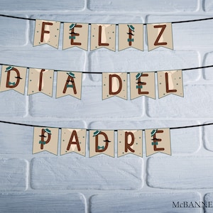Feliz Dia Del Padre Banner | Spanish Father's Day Decor | Instant ...