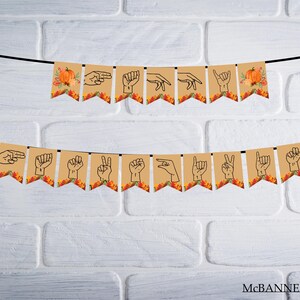 ASL Classroom Banners Bundle | Deaf Classroom Decor Printable ...