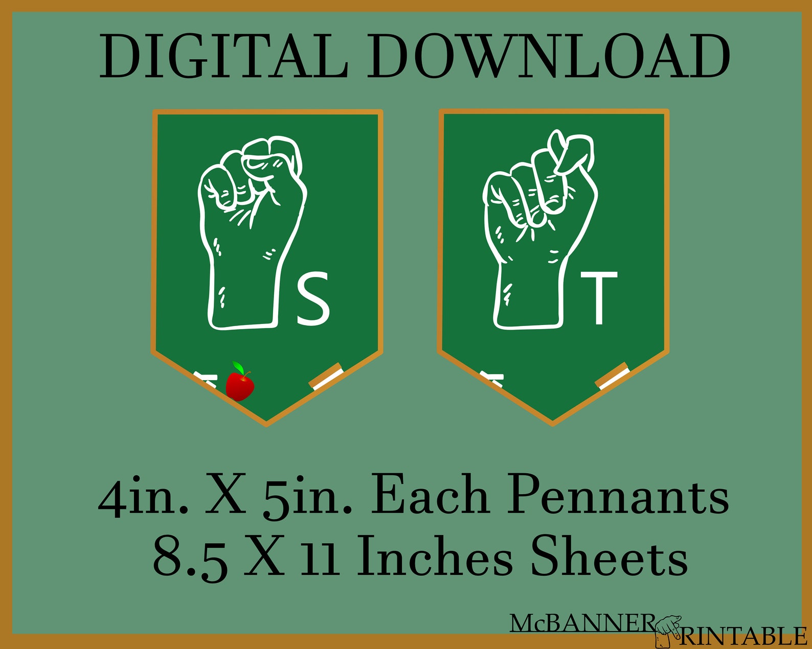 ASL Welcome Back Students Banner, Classroom Decor (PDF) - Etsy