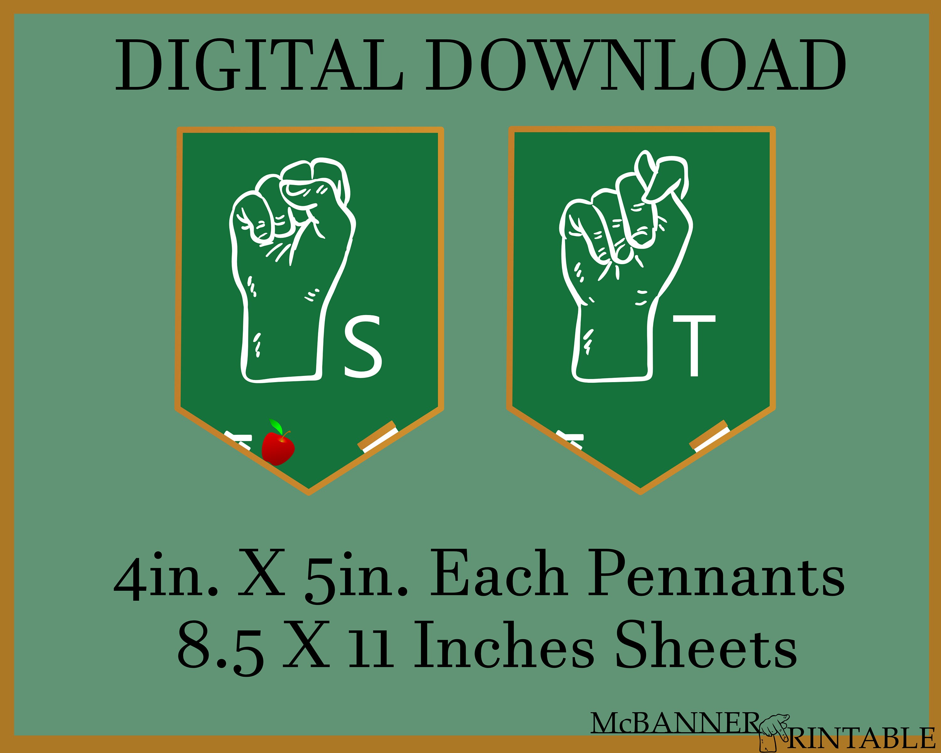 ASL Welcome Back Students Banner, Classroom Decor (PDF) - Etsy