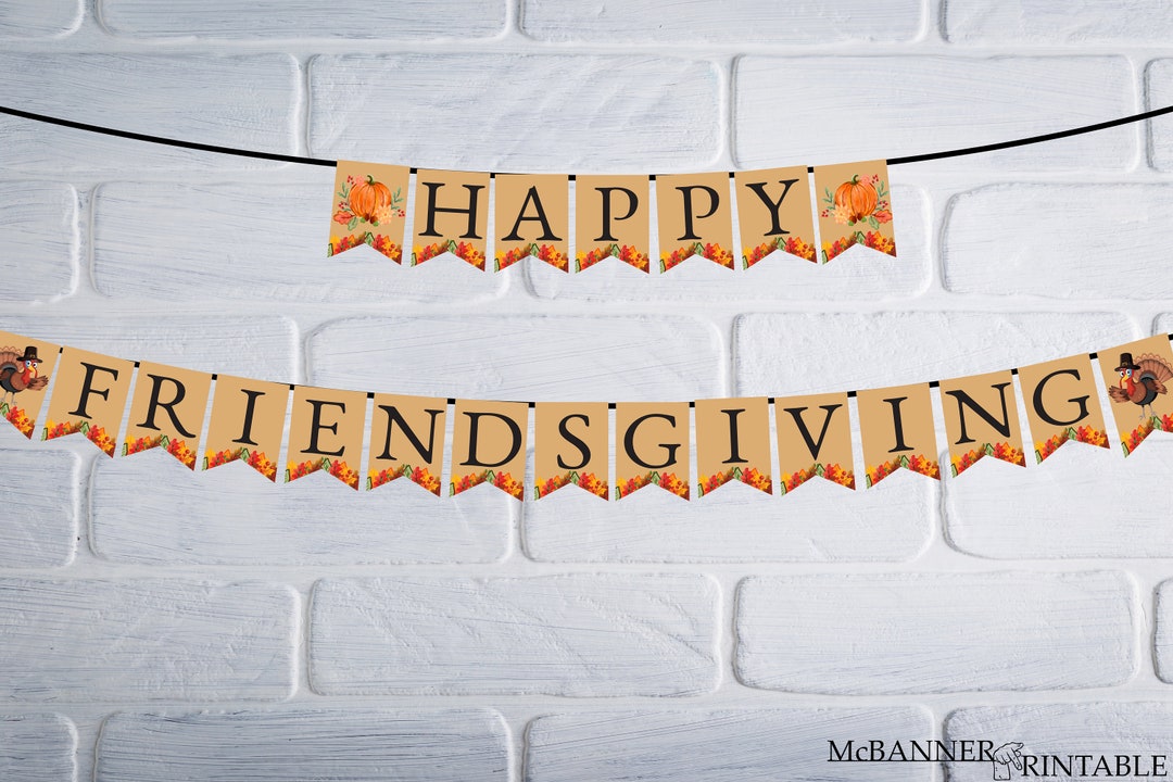 Happy Friendsgiving Friendsgiving Printable Friendsgiving Party Friends ...