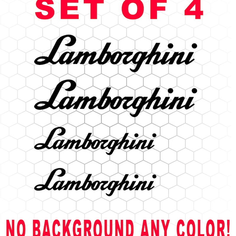 Lamborghini Stickers - Etsy