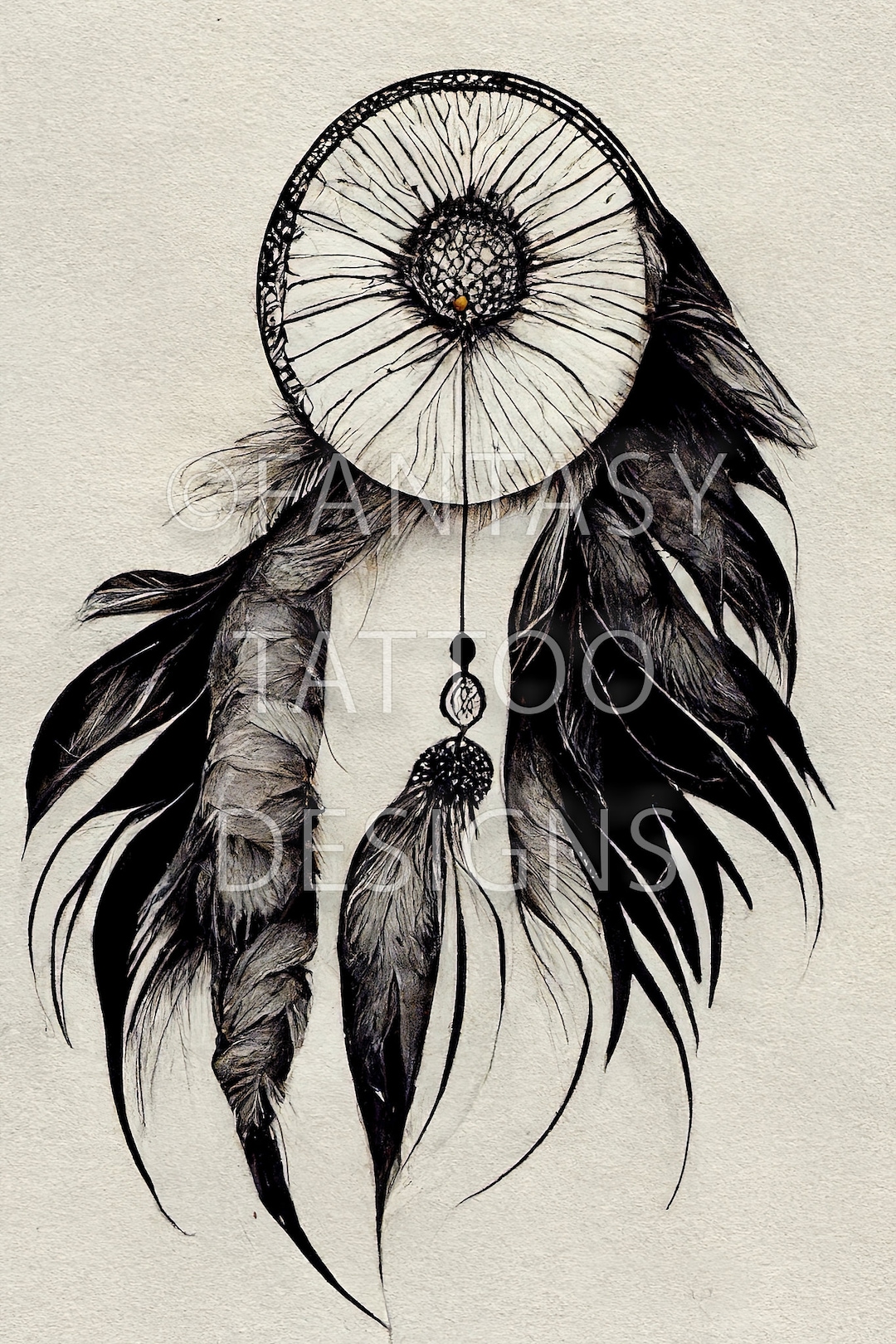 Dreamcatcher Fantasy Tattoo Design Digital Download - Etsy