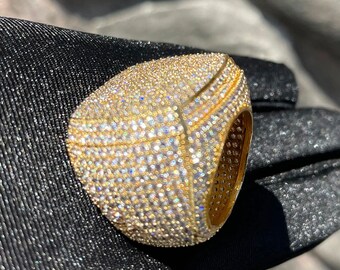 Iced Out Custom Ring - Etsy