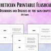 21 Skin Analysis Flashcards, Printable Flashcards, Esthetics Flashcards ...