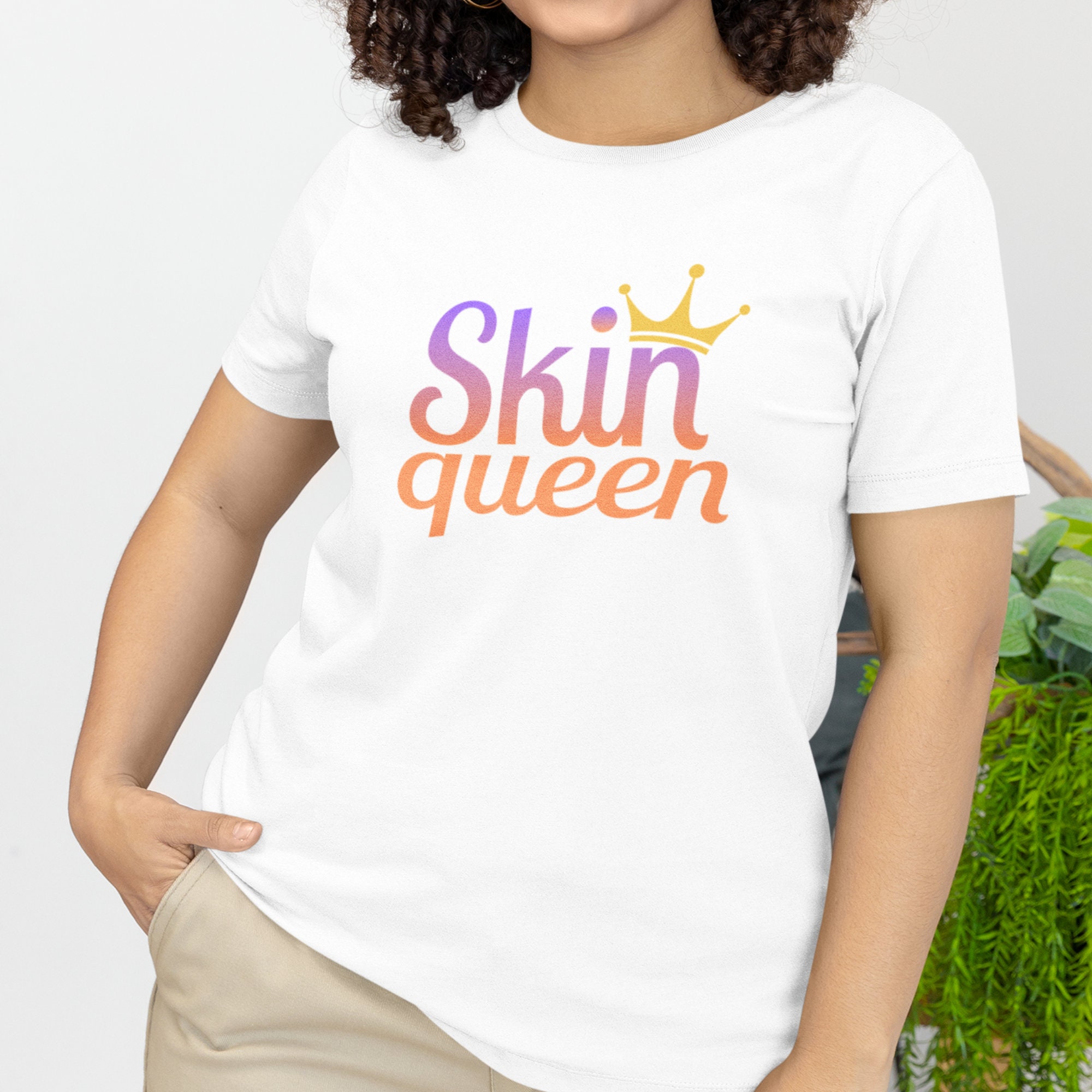 Skin Queen Shirt | Esthetician Shirt | Beautician Shirt | Gift for Esthetician | Esthetician ...