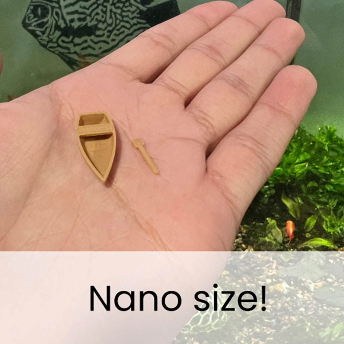 Nano Floating Aquarium Boat Row Boat Aquarium Decor Fish - Etsy UK