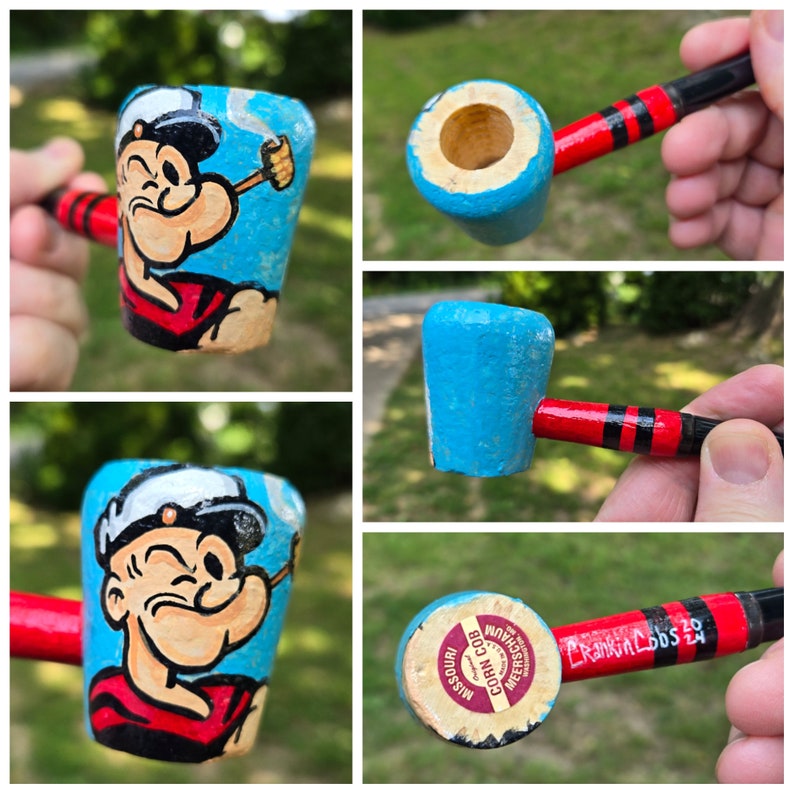 Popeye and Bluto Crankin Cobs Corn Cob Pipes - Etsy