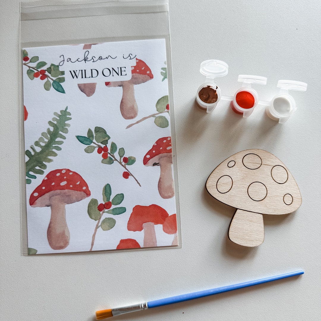 Mushroom Magnets Party Favor for Kids Craft Mushroom 1st Birthday Party ...