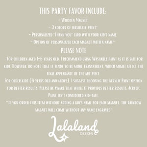 Personalized Party Favors Rainbow Party Supplies Colorful Party Favors ...