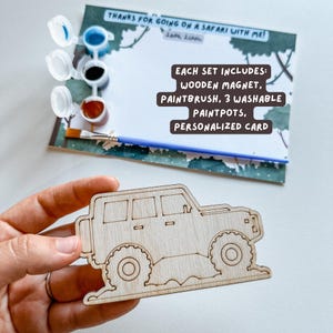 Safari Jeep Party Favor Birthday Party Jeep Craft Safari Party Craft ...