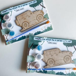 Safari Jeep Party Favor Birthday Party Jeep Craft Safari Party Craft ...