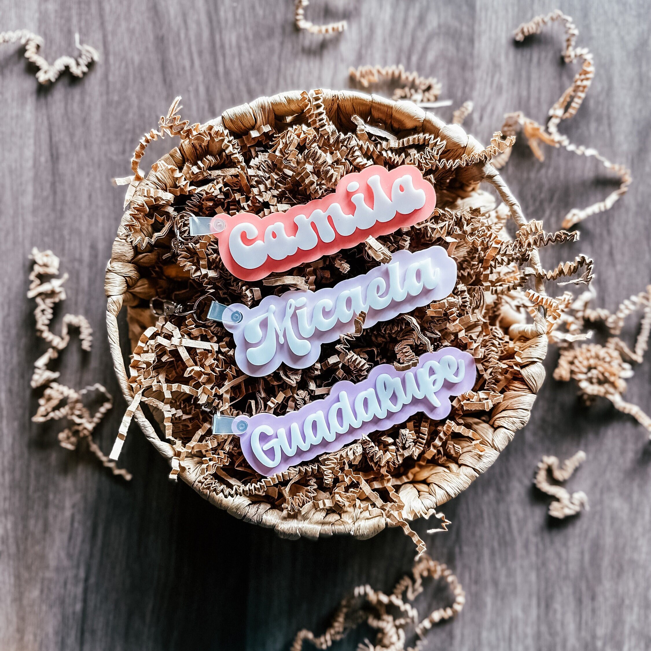 Personalized Backpack Keychain Name Tag 3D Acrylic Printed - Etsy