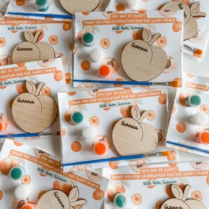 One Sweet Peach Party Favors Peach 1st Birthday Party Favors for Kids ...
