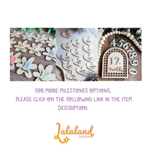 Flower Milestone Marker Baby Boho Monthly Milestone Girl ...