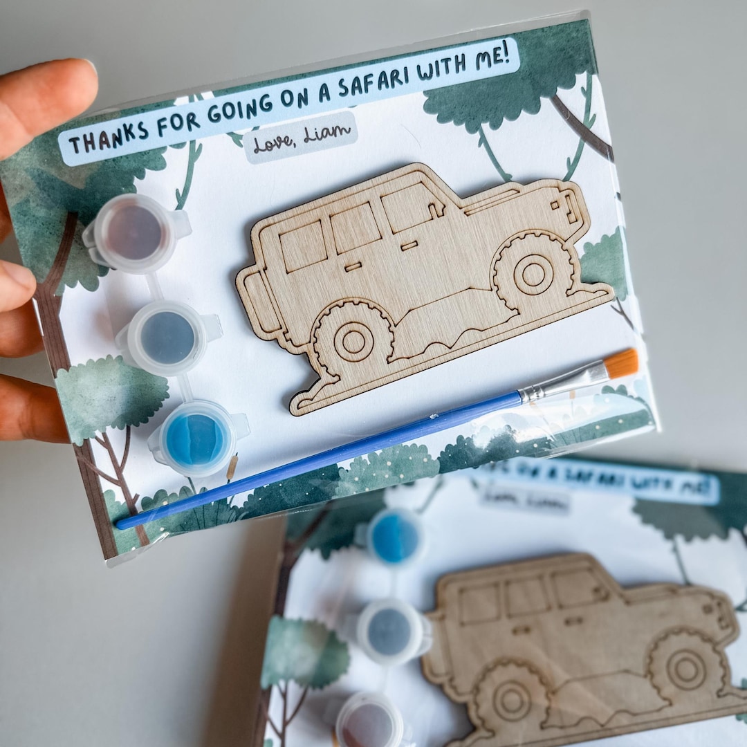 Safari Jeep Party Favor Birthday Party Jeep Craft Safari Party Craft ...