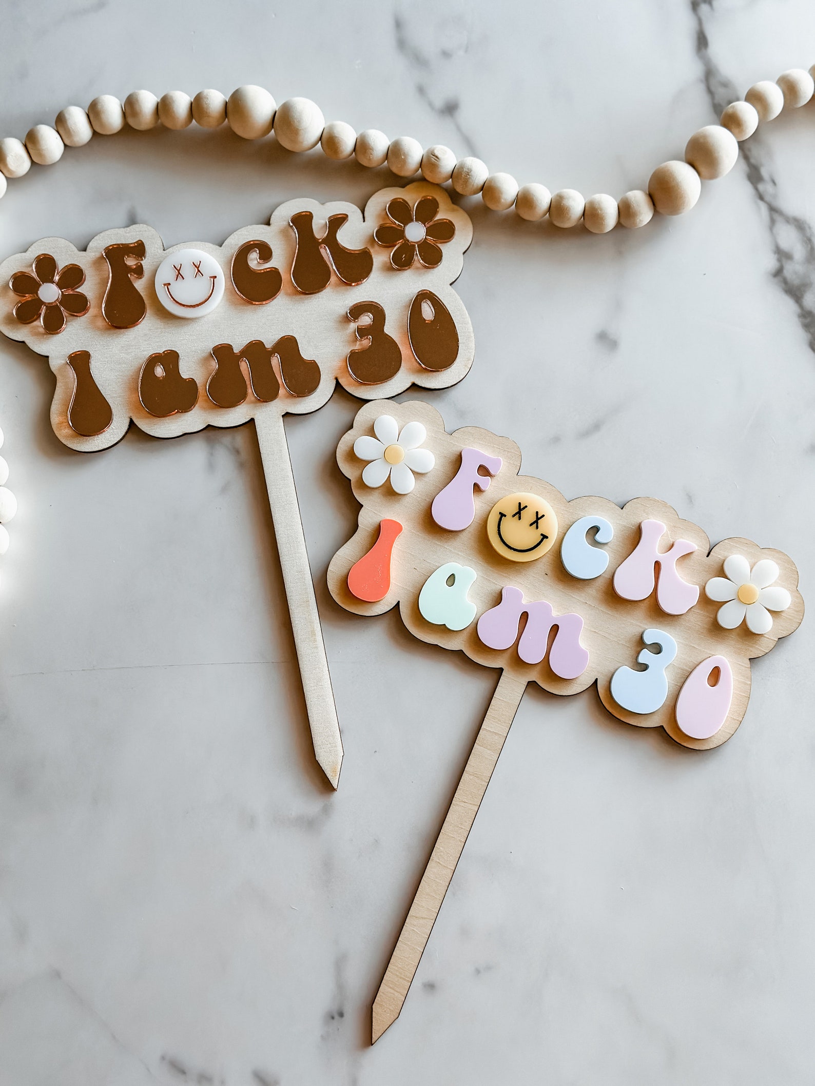 30th Birthday Cake Topper 30th Birthday Decorations 30th - Etsy