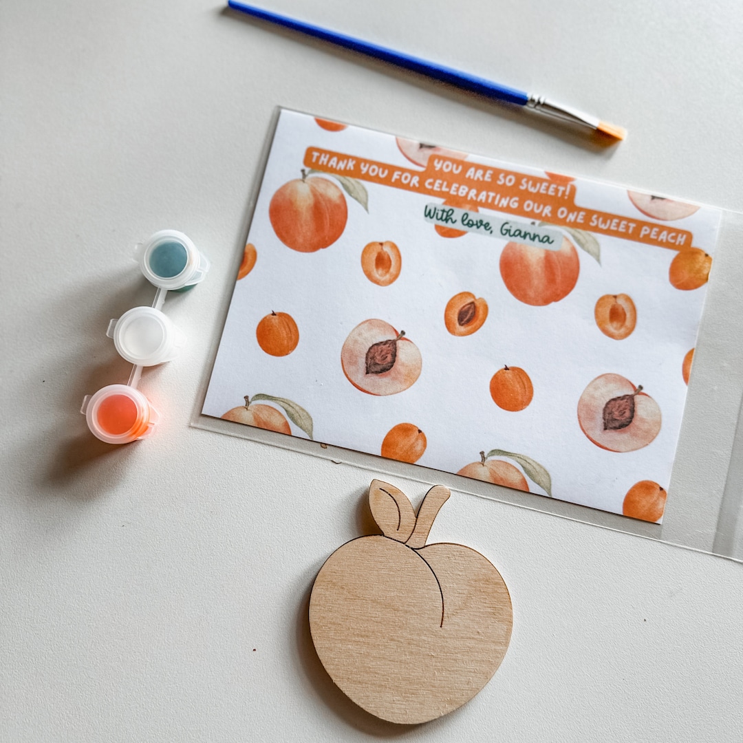 One Sweet Peach Party Favors Peach 1st Birthday Party Favors for Kids ...